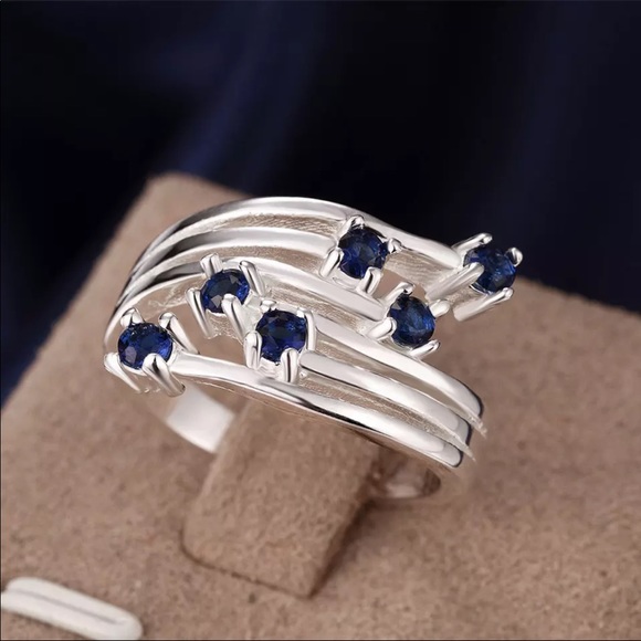 Jewelry | Blue Crystal Ring | Poshmark